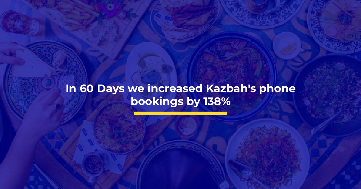 138% Surge in Kazbah's Phone Bookings in Just 60 Days - A Mavlers Case Study